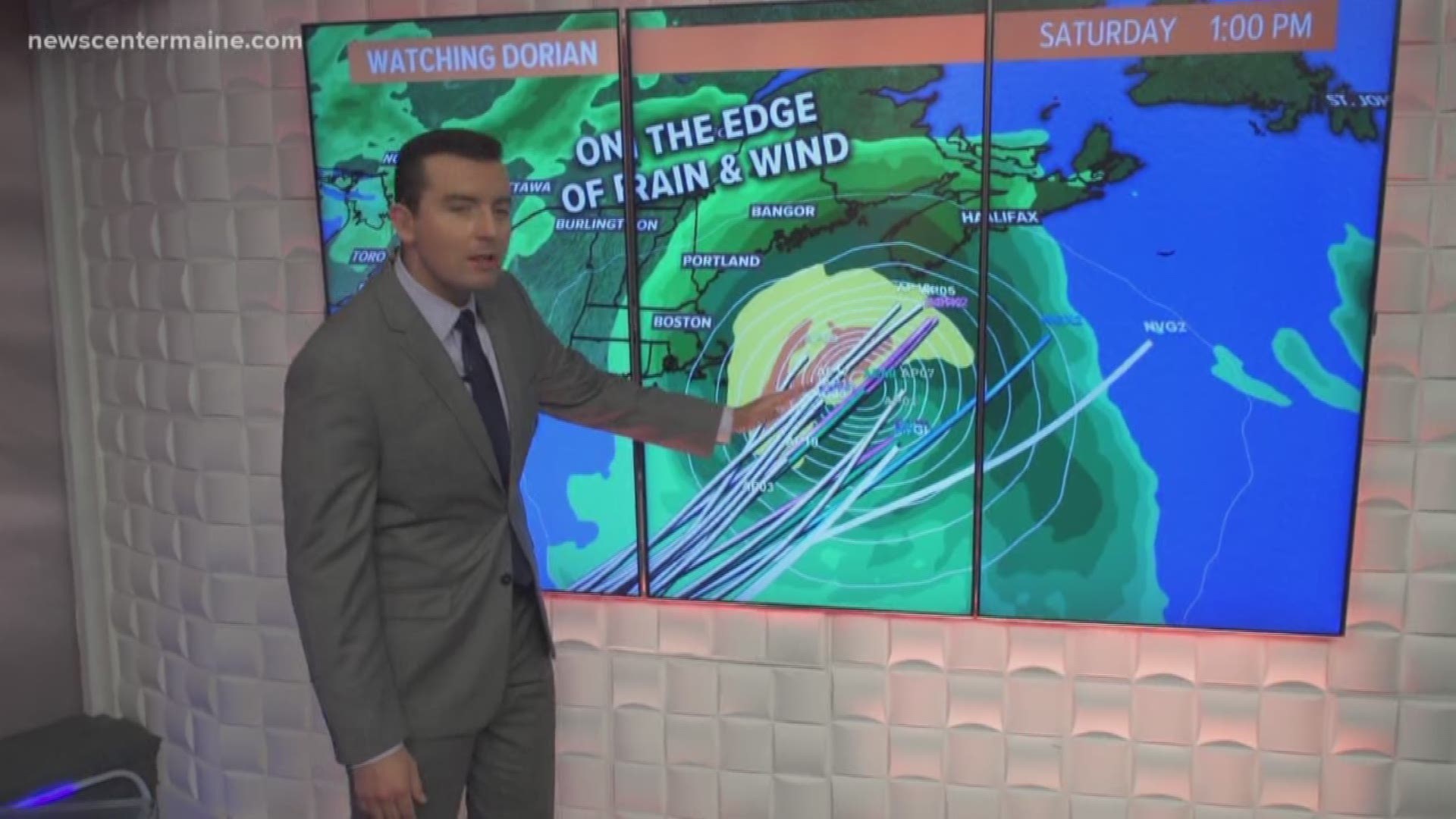 Meteorologist Ryan Breton tracks Hurricane Dorian | newscentermaine.com