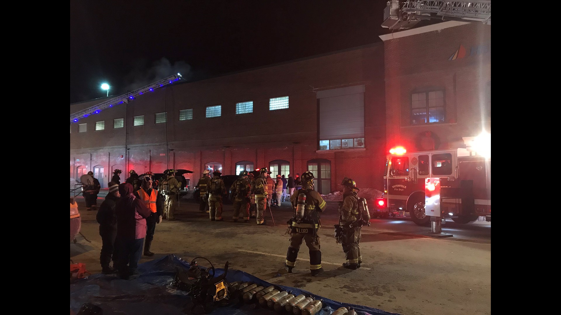 Crews in Waterville fight fire at Huhtamaki mill building ...