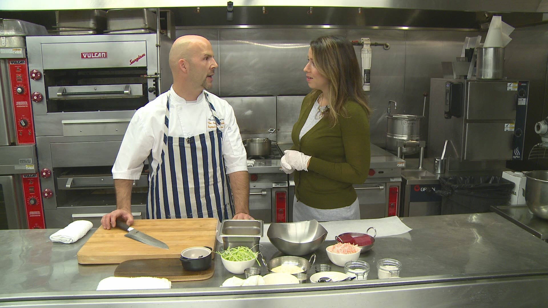 BlueFin chef Tim Labonte Demonstrates Root Vegetable Encrusted Tuna ...