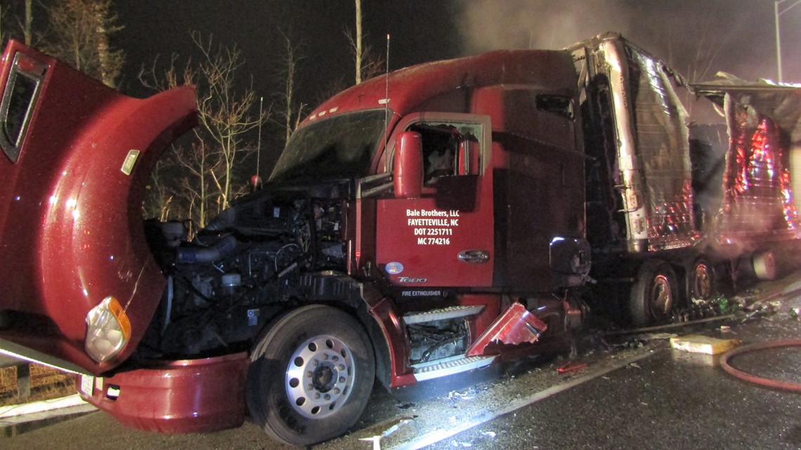 Coca-Cola truck fire closes down I-95, destroys soda | newscentermaine.com