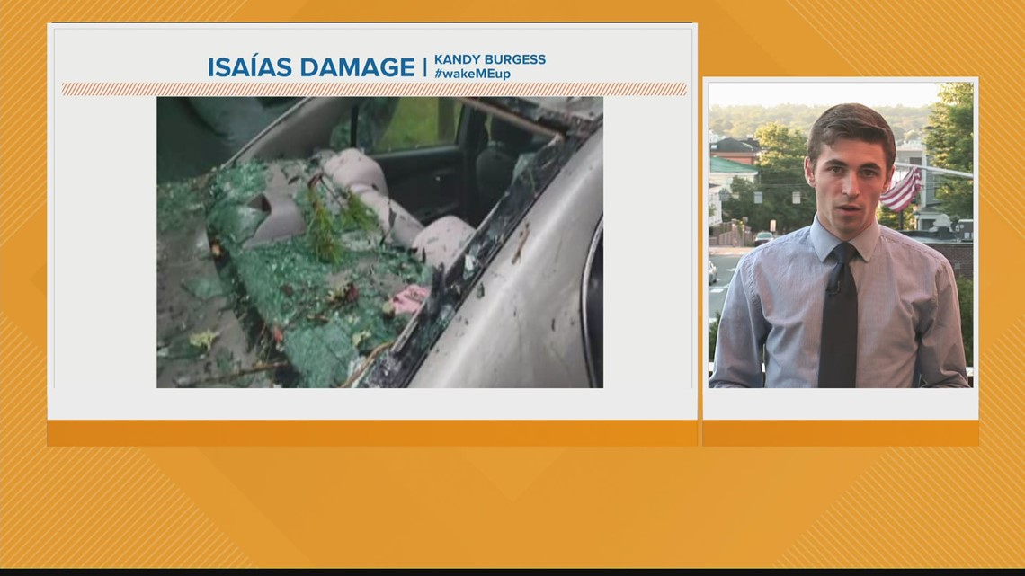 Meteorologist Mike Slifer takes a look at some of the damage around ...