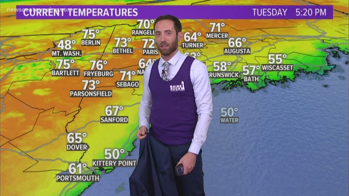 Keith Carson tries out Maine Sucks for size... literally ...