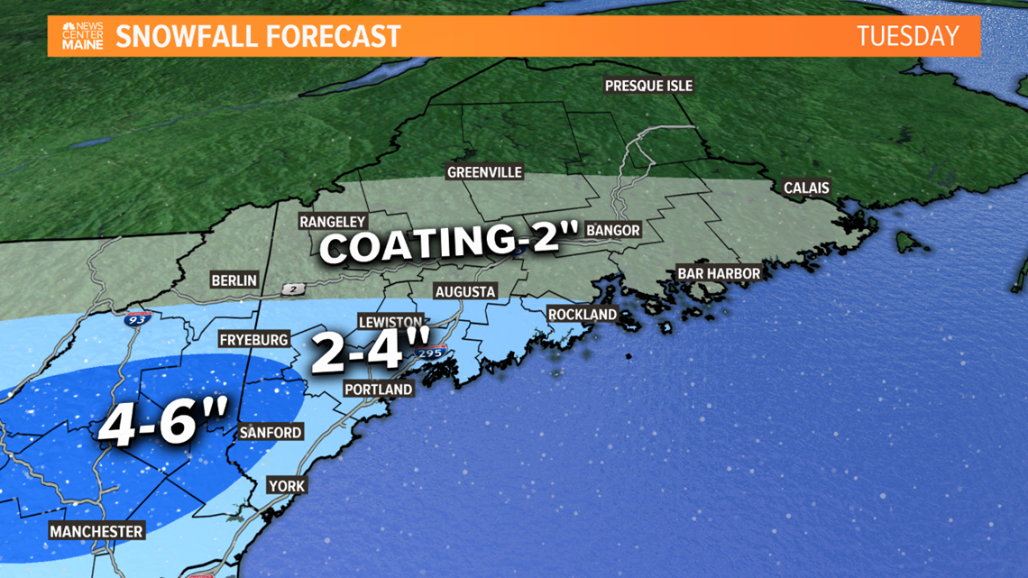 Tuesday's incoming snow: What to expect | newscentermaine.com