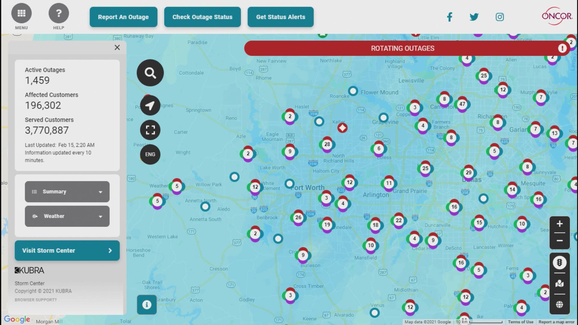 Cold winter weather disrupts power in Texas | newscentermaine.com
