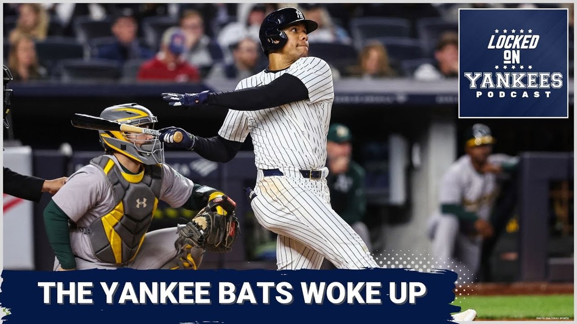 The Yankees offense finally wakes up and scores in more than one inning ...