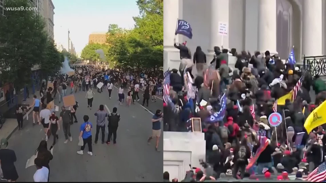 Police response Capitol riot vs Black Lives Matter protests ...