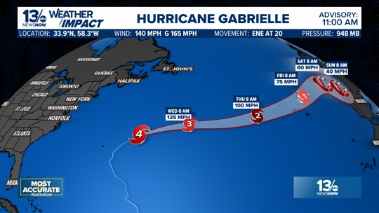 Hurricane Lee: Path tracker as it nears New England | newscentermaine.com
